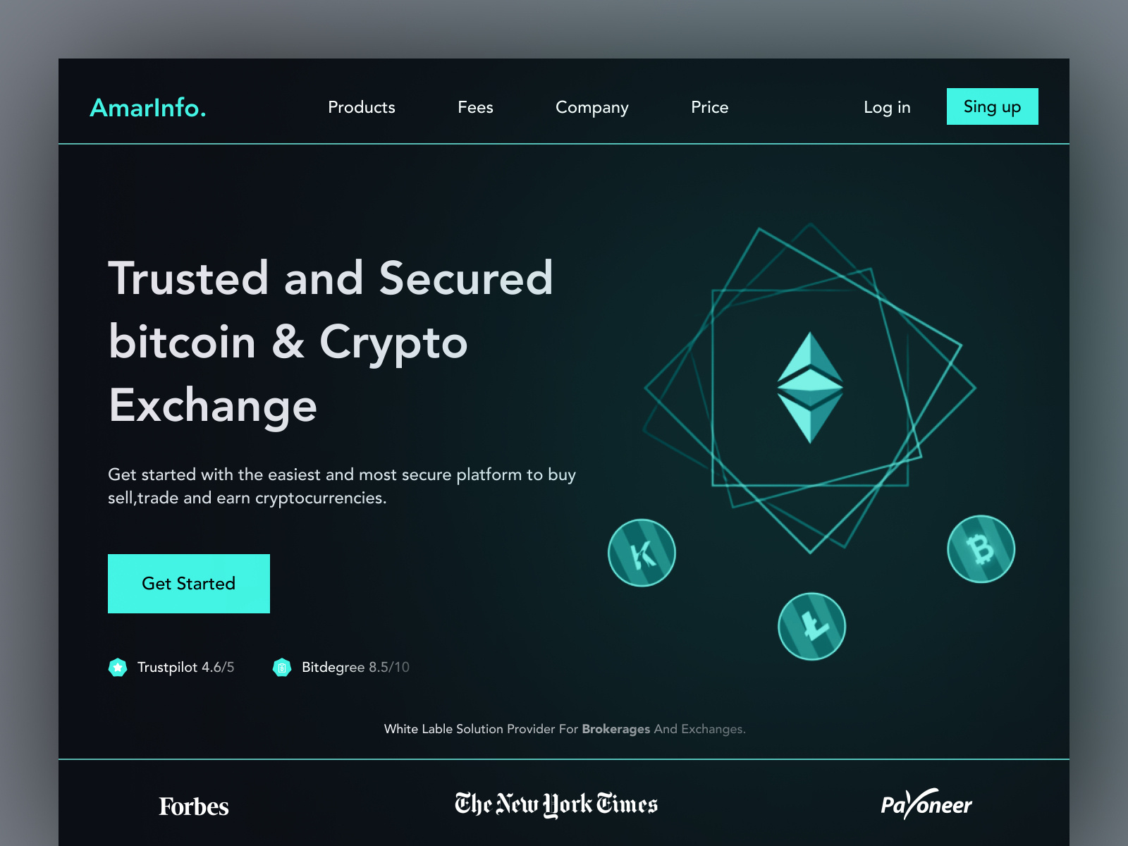 Crypto Currency - Ui/Ux Design Template. by Akshay Baldaniya on Dribbble