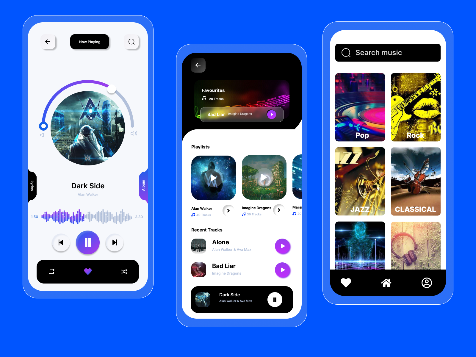 Music Apps by Fcr13y on Dribbble