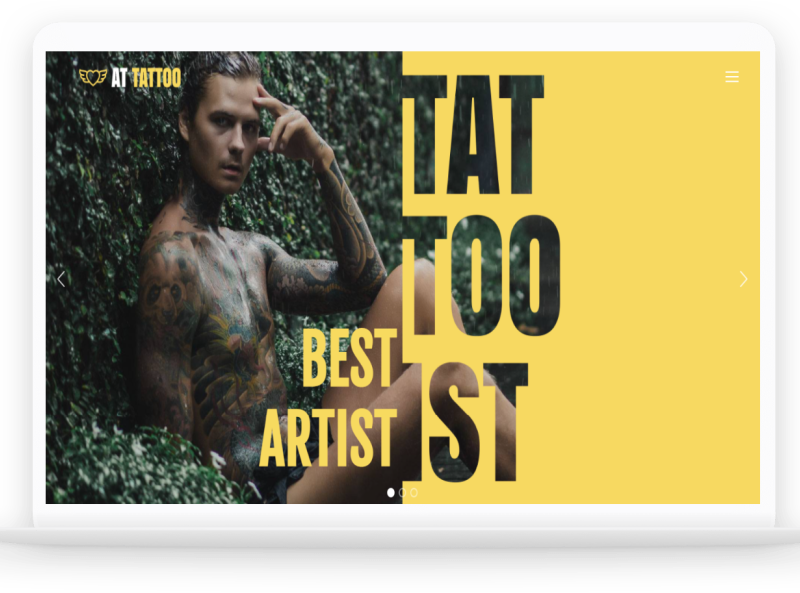 AT Tattoo – Free Responsive Joomla tattoo template by AgeThemes on Dribbble