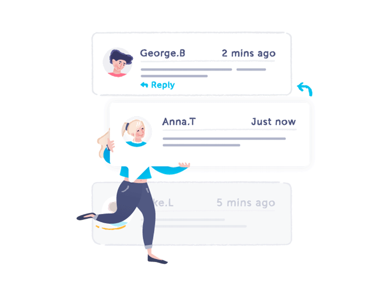 Conversational commenting by Jin Ju for Airtasker on Dribbble