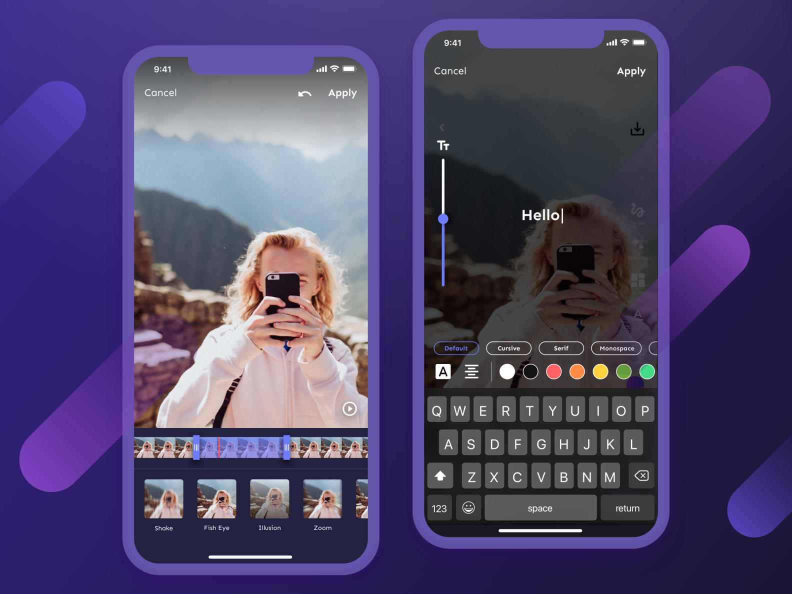 Remush Video Editor UI - Trim & Text by Flolab on Dribbble