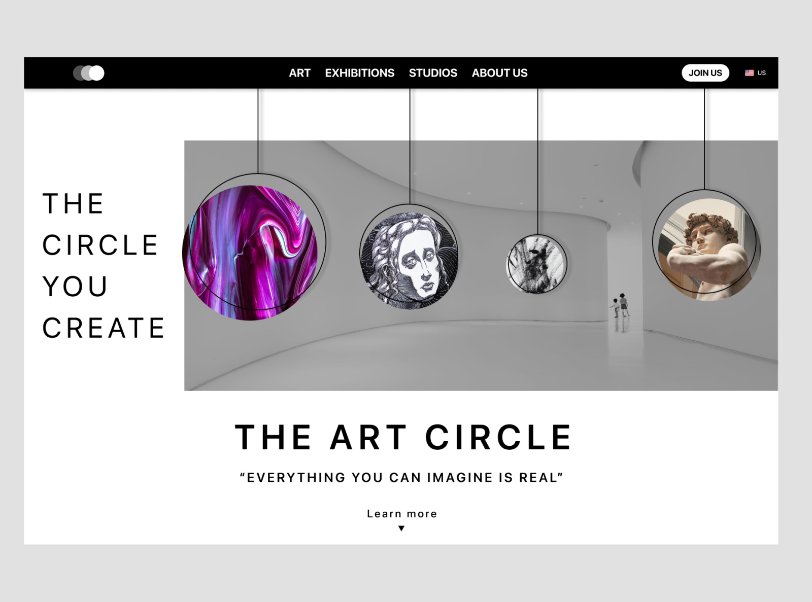 THE ART CIRCLE by Tomás Pinto on Dribbble