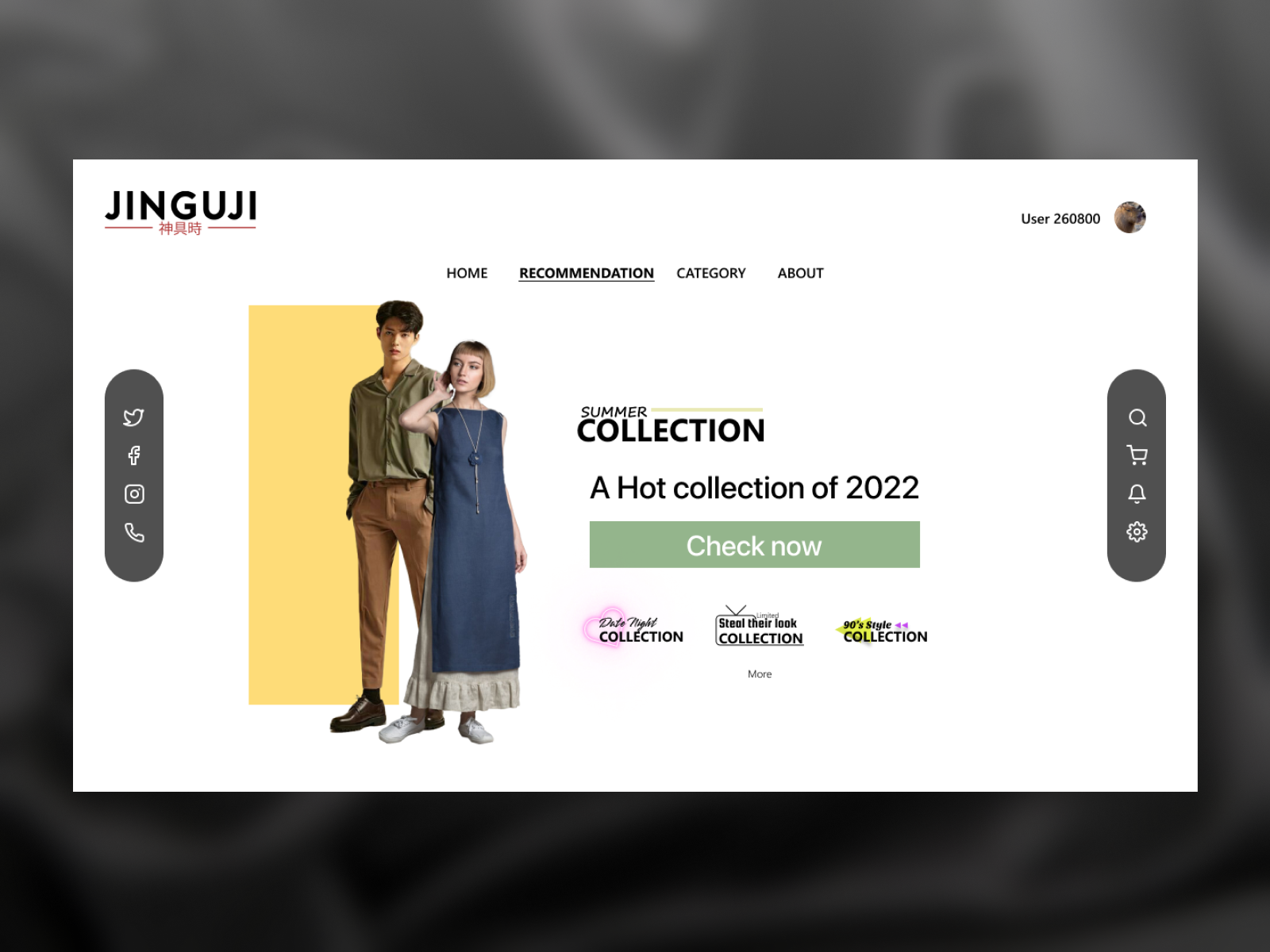 Proj 1 : Recommendation Page by Abel Yeremia on Dribbble