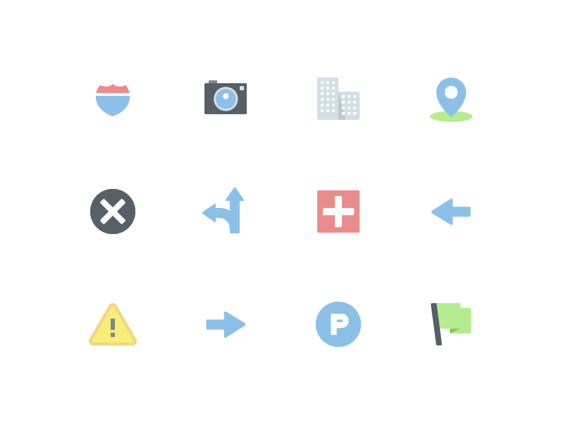 Navigation Icon Set Pt. 2 by Kyle Adams on Dribbble