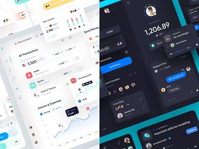 Web App Dashboards by Golo on Dribbble
