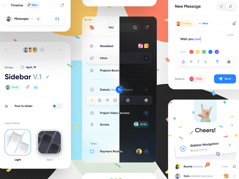 Browse thousands of Mobile Sidebar images for design inspiration | Dribbble