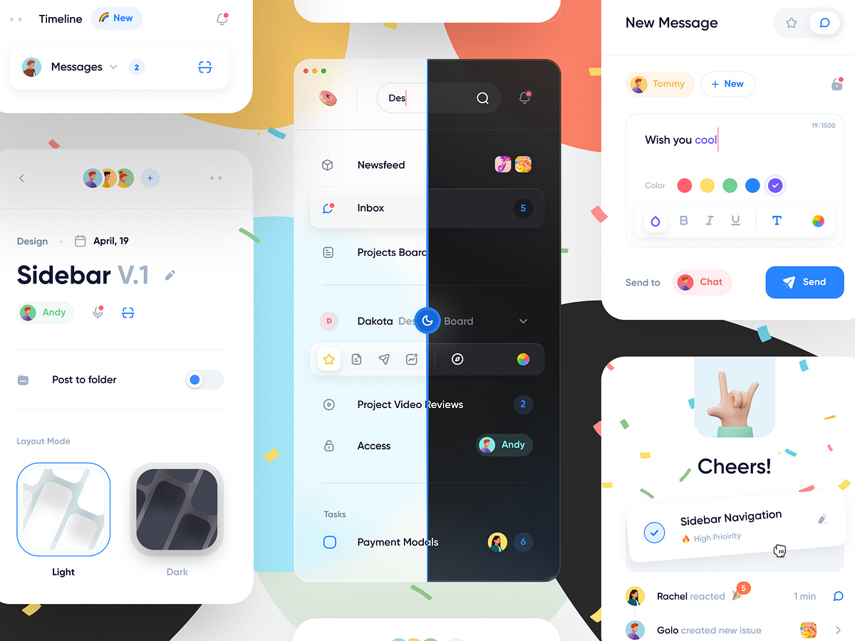 🌈Components Web App Interface by Golo on Dribbble