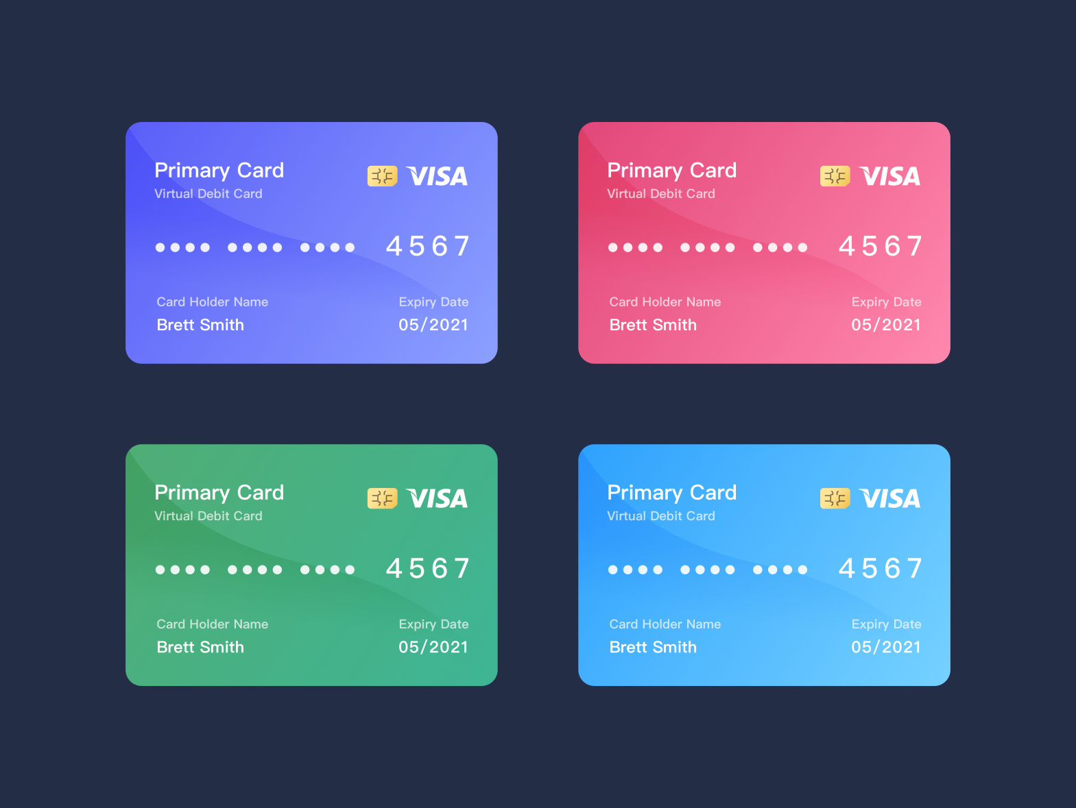 Banking Cards by Vinod Kumar Palli on Dribbble