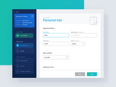 EMI Calculator UI by Vinod Kumar Palli on Dribbble