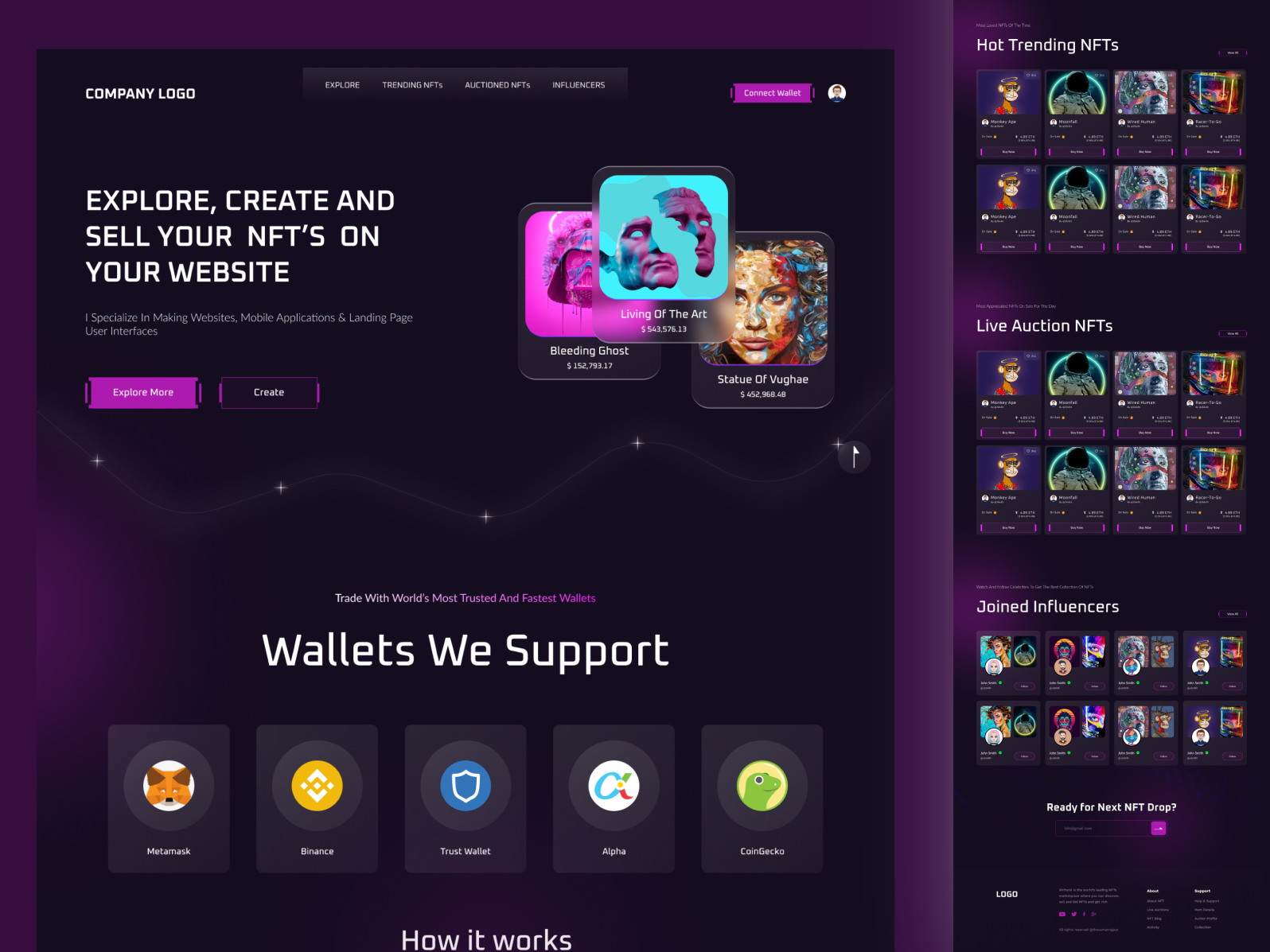 NFT Marketplace UI Design by Usman⚡️ on Dribbble