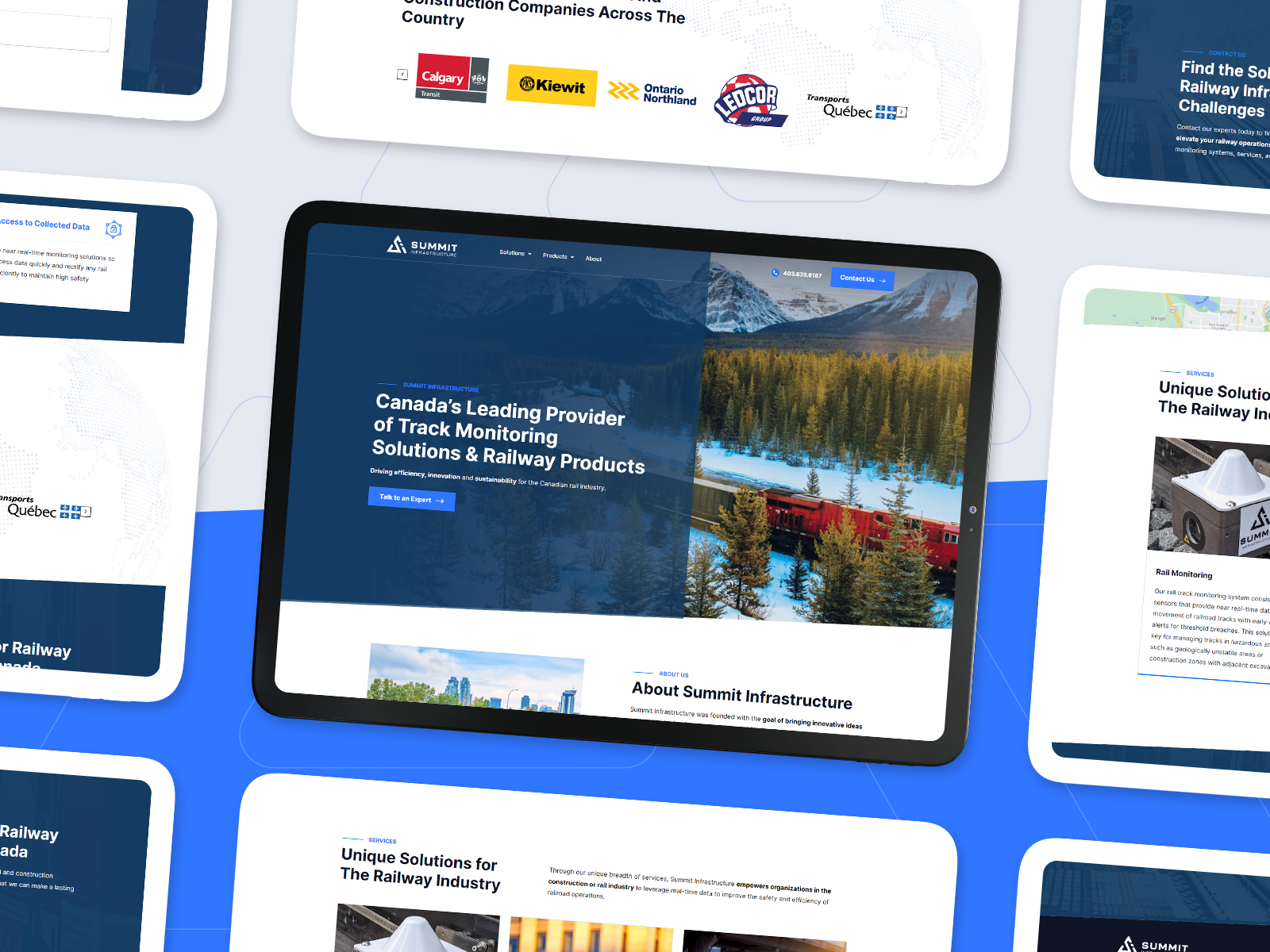 Summit Infrastructure Website Redesign by Konstruct Digital on Dribbble
