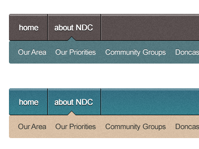 Doncaster NDC Navigation Interface Concepts by Shane Rounce on Dribbble