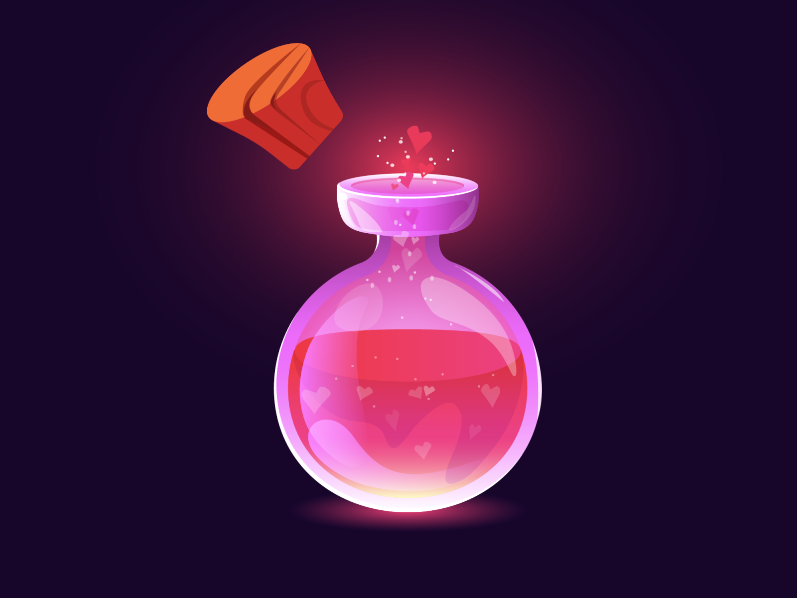 a love potion by Ira Kompanets on Dribbble