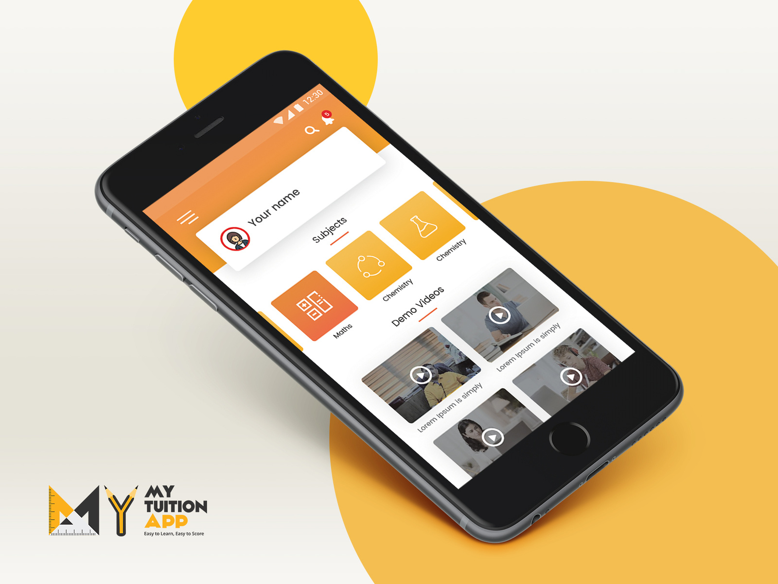 My Tuition App Screen by iamKK on Dribbble