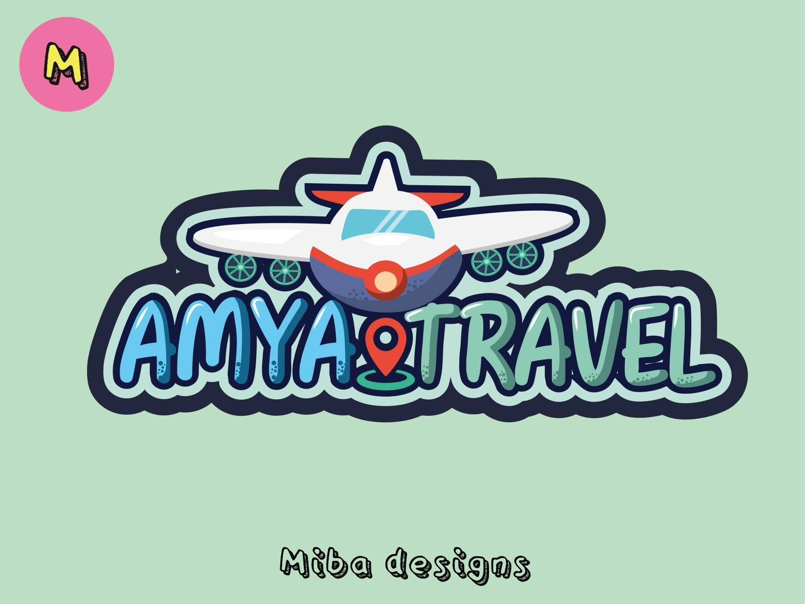 A Travel Agency Logo by Miba on Dribbble