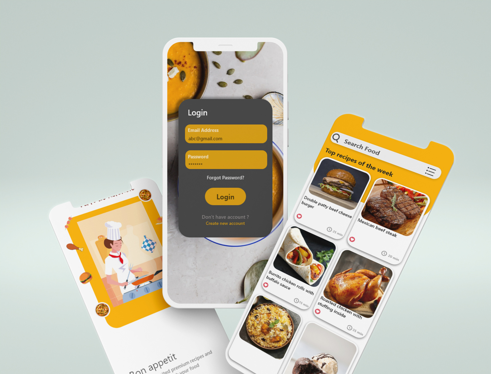 Food App by Burhan Siddiqui on Dribbble