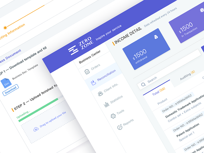 Reconciliation dashboard by Gloria Qiu for New Beee on Dribbble