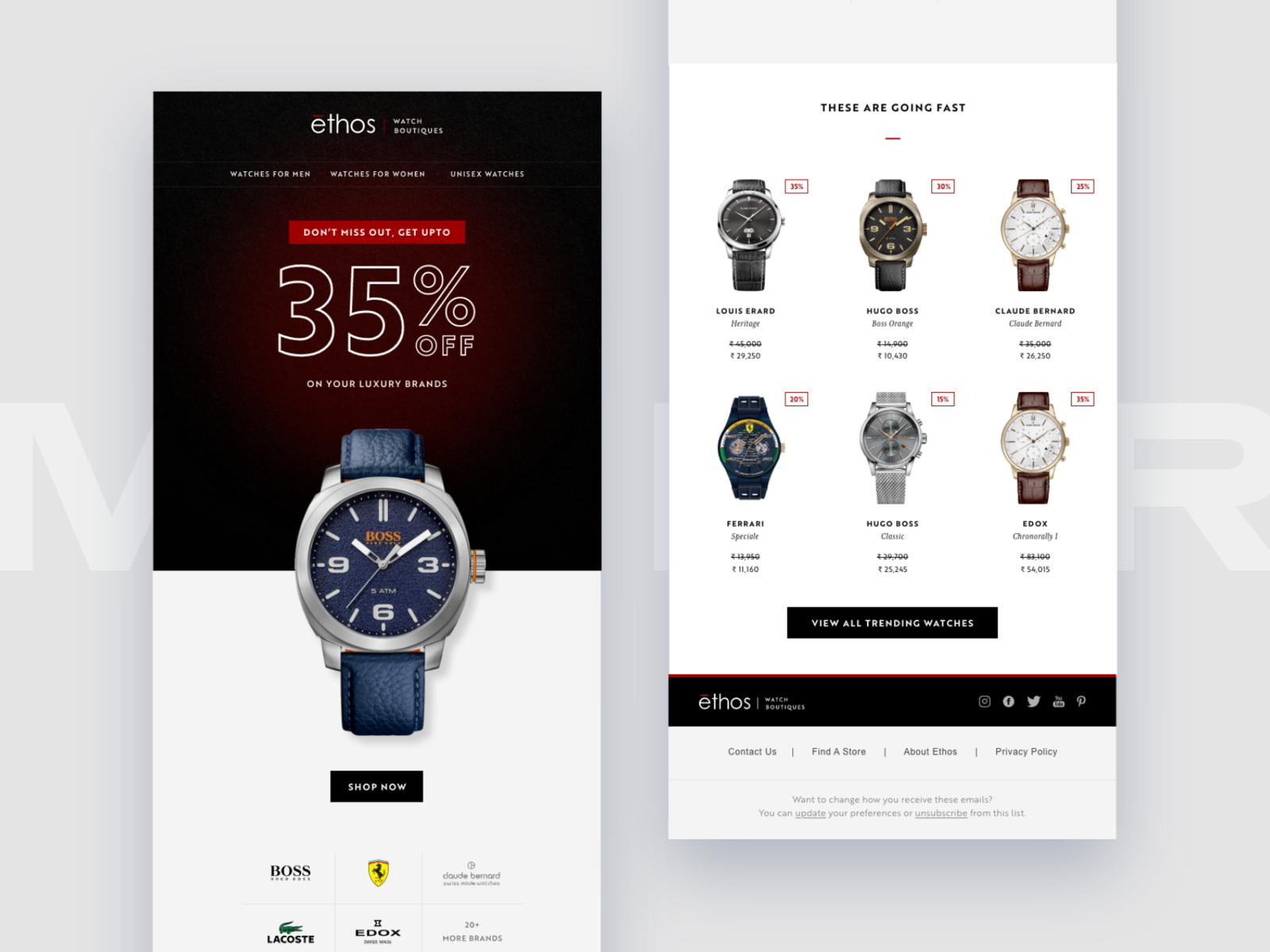 Sale Emailer (Watches) by Rajinder S Gill on Dribbble