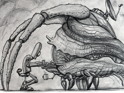 Crab computer by Vladimir Solovev on Dribbble