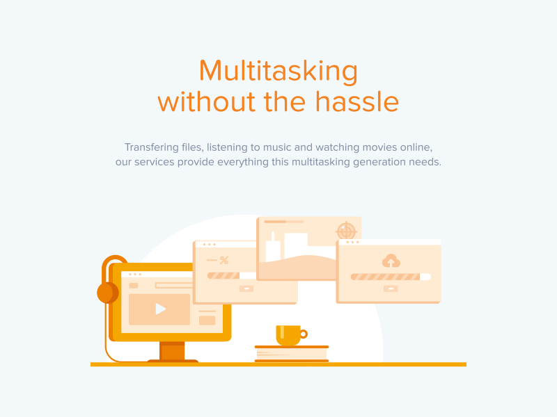 Multitasking Animation by Web Efficient on Dribbble