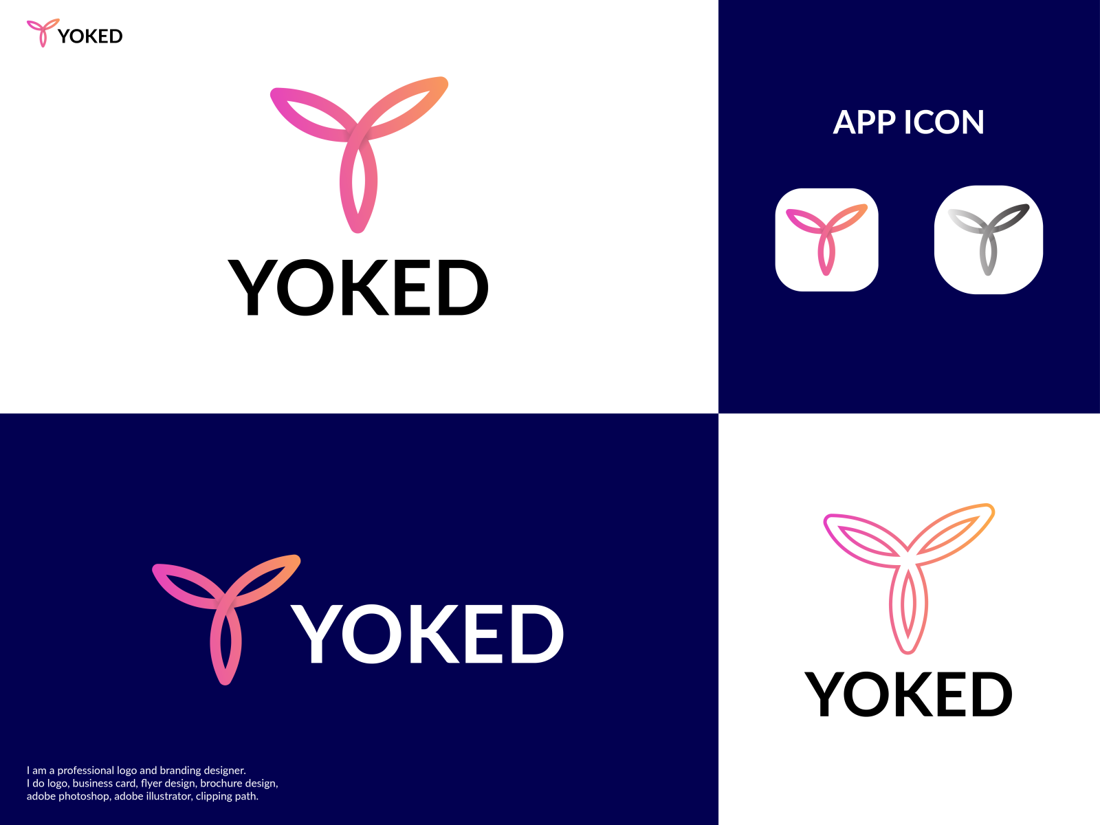 YOKED, Y- letter logo design by Nayan Ghosh on Dribbble