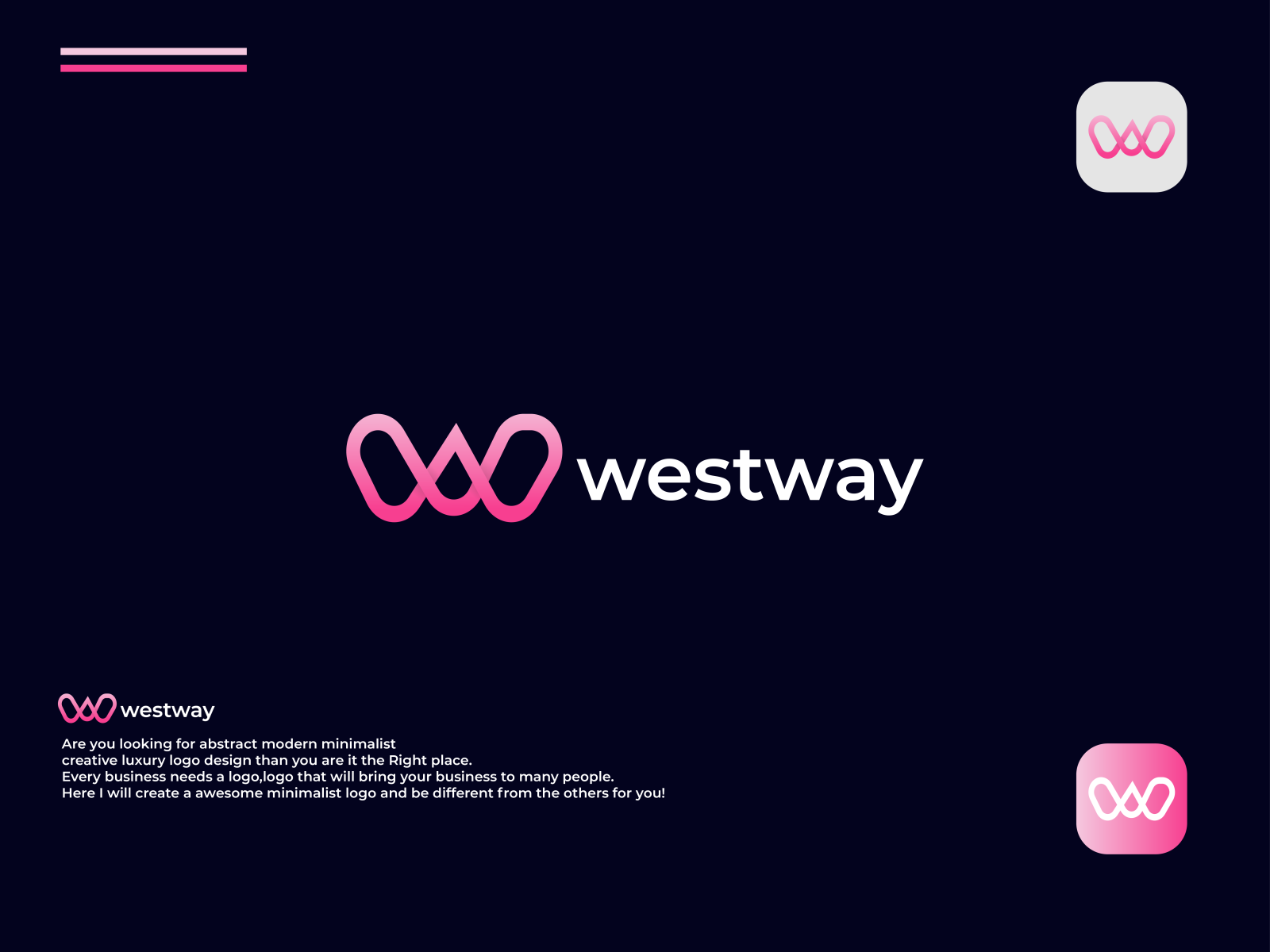 westway, w - letter logo design by Nayan Ghosh on Dribbble