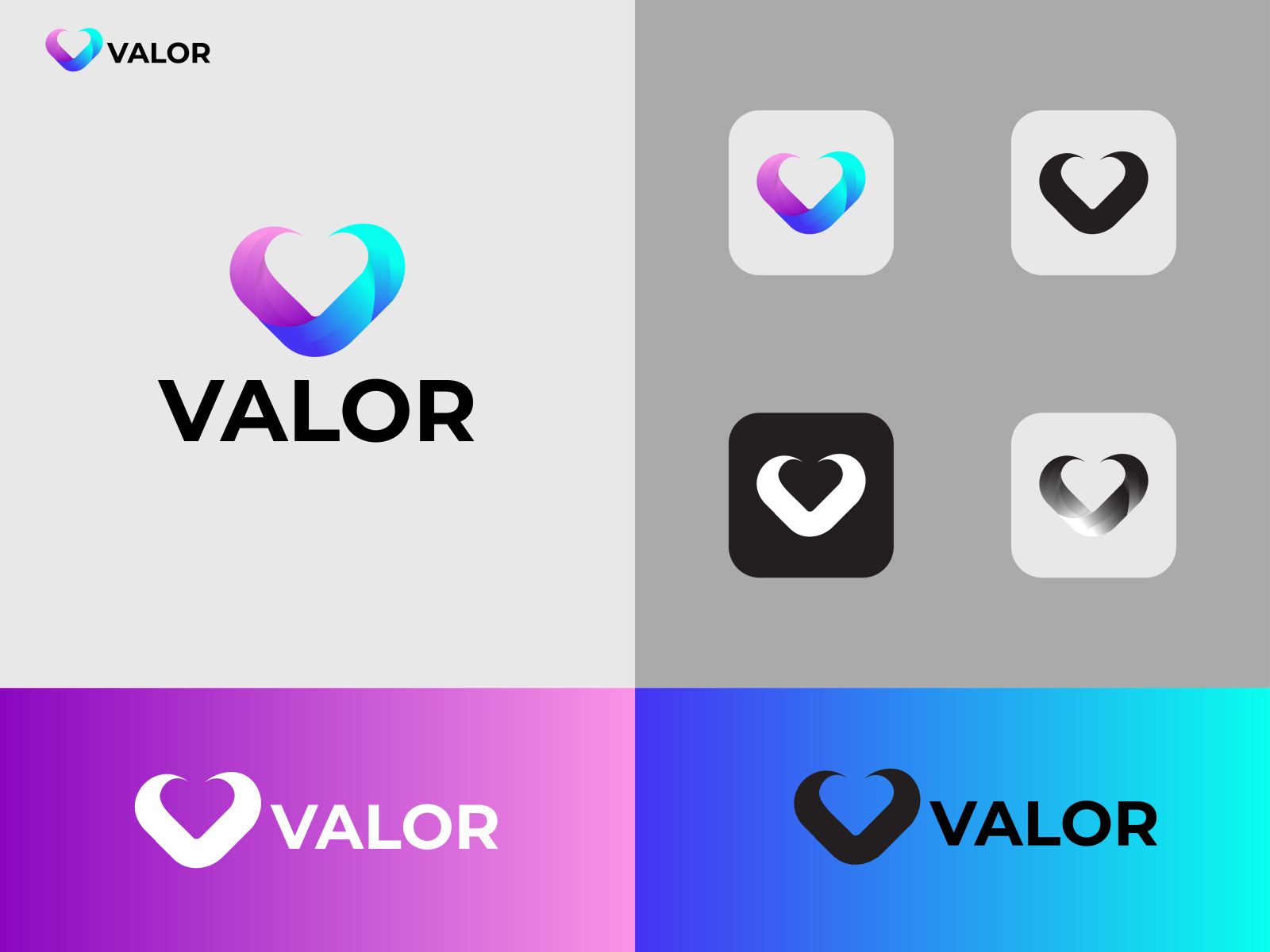 VALOR, V Modern letter Logo Design by Nayan Ghosh on Dribbble