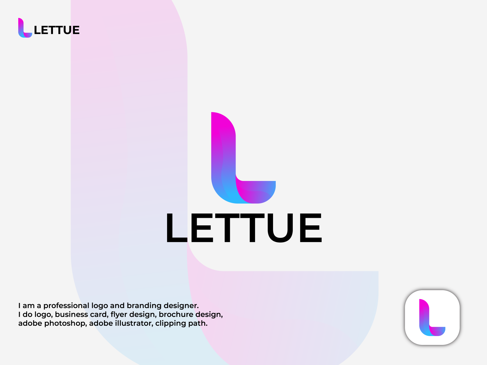 LETTUE, L-Modern letter Logo Design by Nayan Ghosh on Dribbble