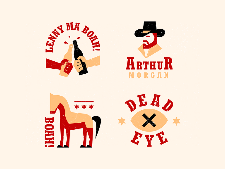 Red Dead Redemption 2 Stickers by Sehban Ali Akbar on Dribbble