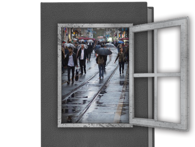 Book of window for rainy day by Ellie Min on Dribbble
