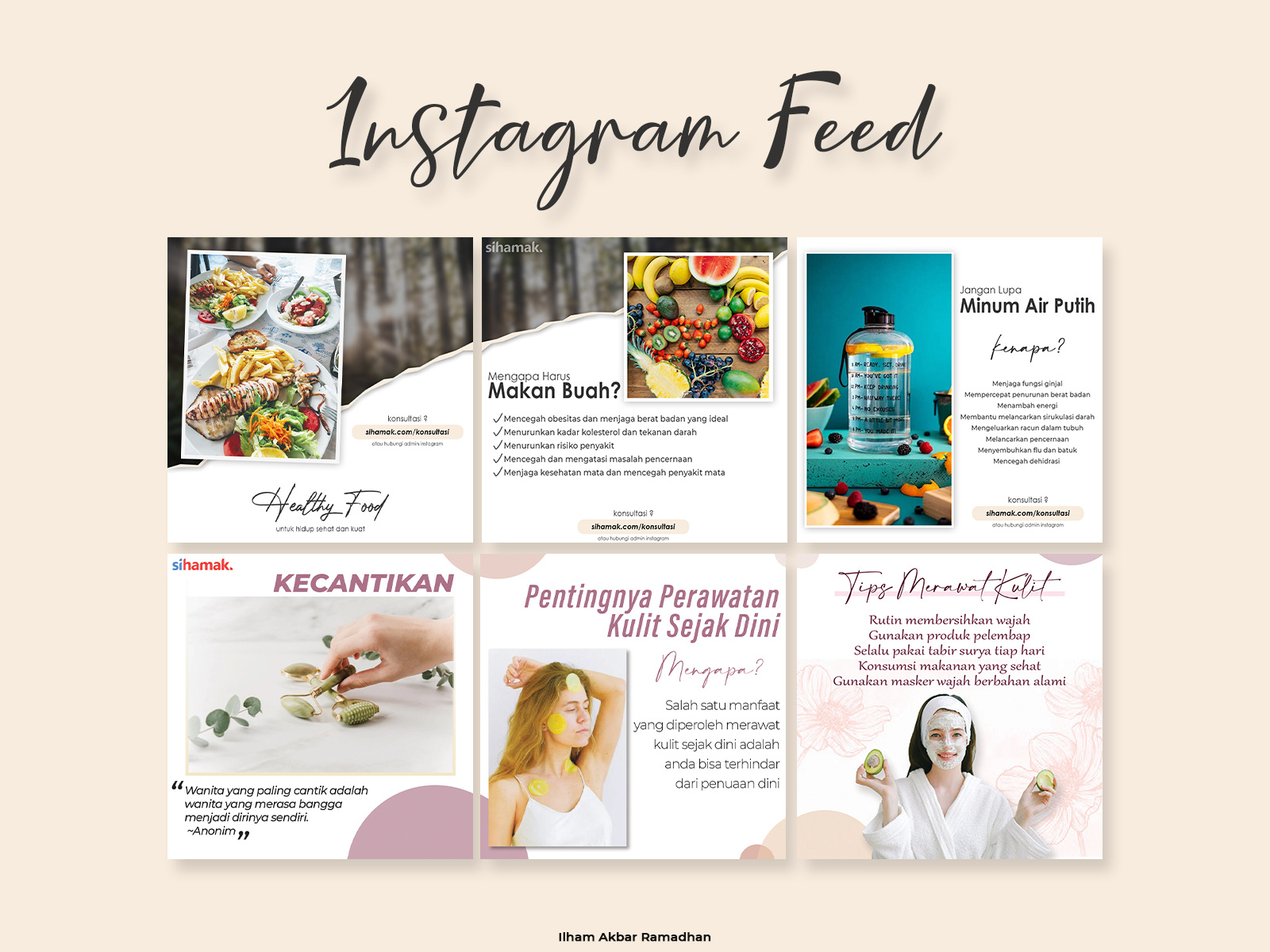 Instagram Feed Design by Ilham Akbar on Dribbble