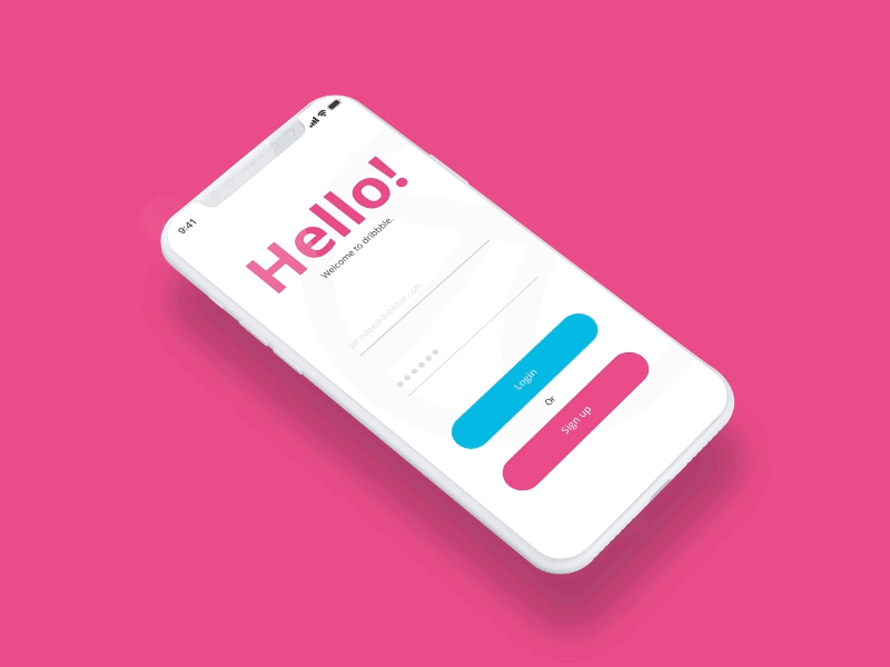 Hello Dribbble, Daily UI :: 001 by Niels De Schryver on Dribbble