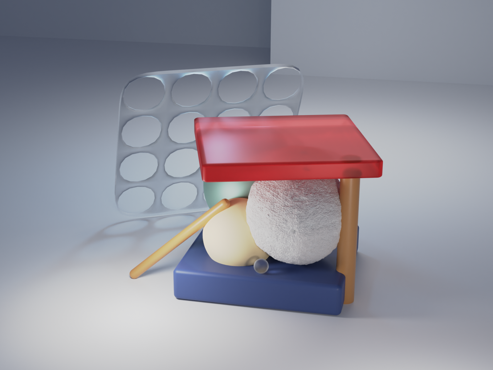 3D shapes concept by Yana Khodkina on Dribbble