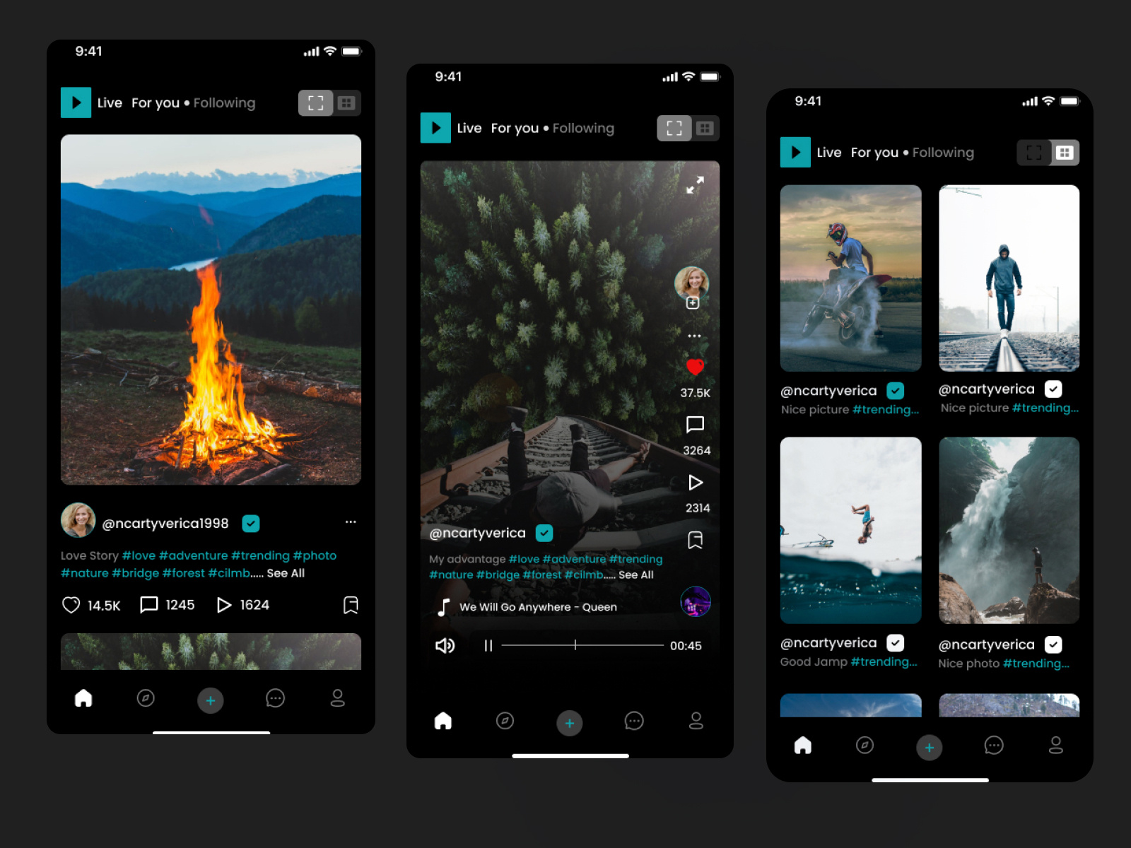 Social Media Live App by Mohammed Alhajjar on Dribbble