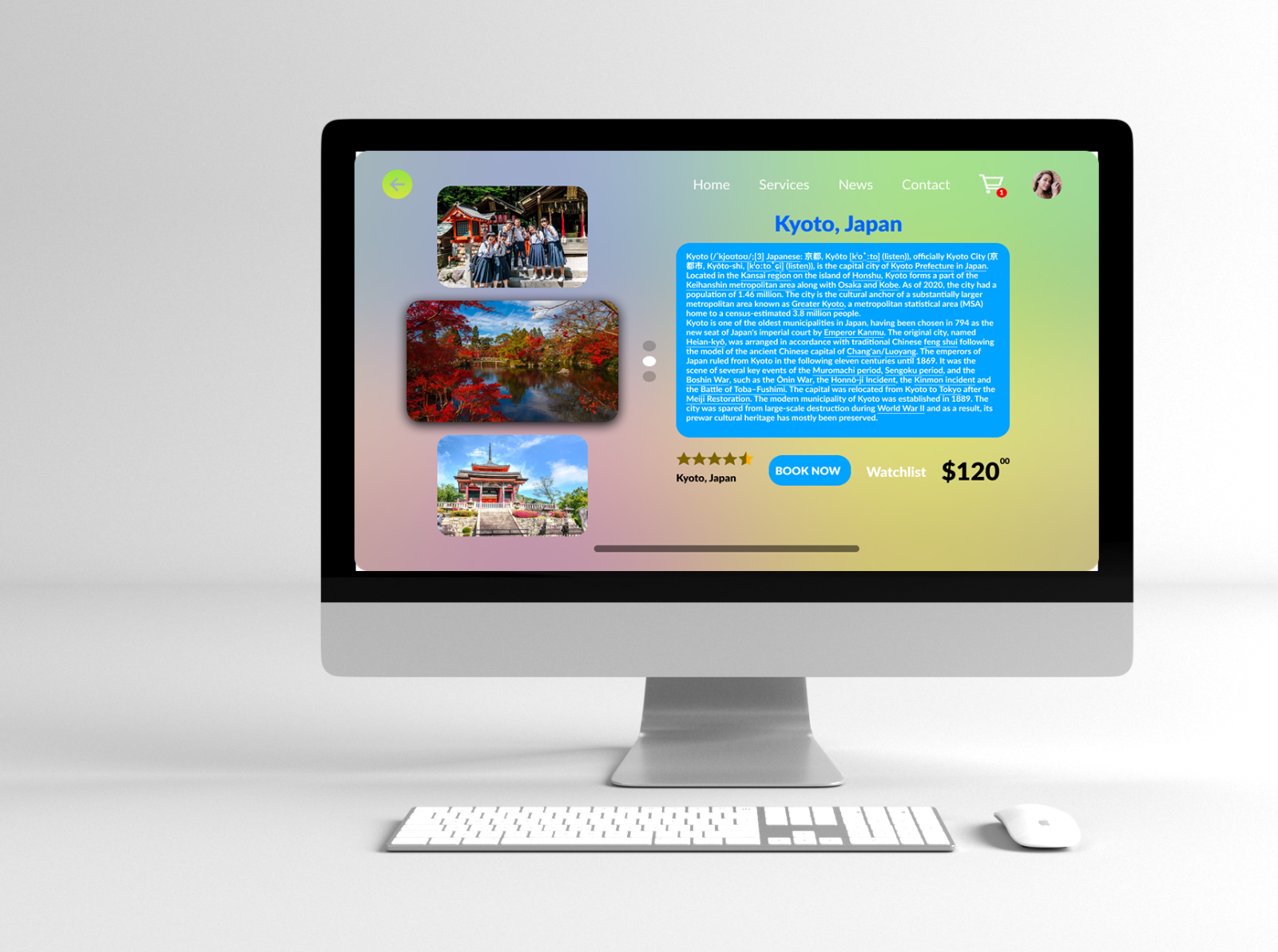 UI Vacation App Mock Up by Bhaskara Indrajaya on Dribbble