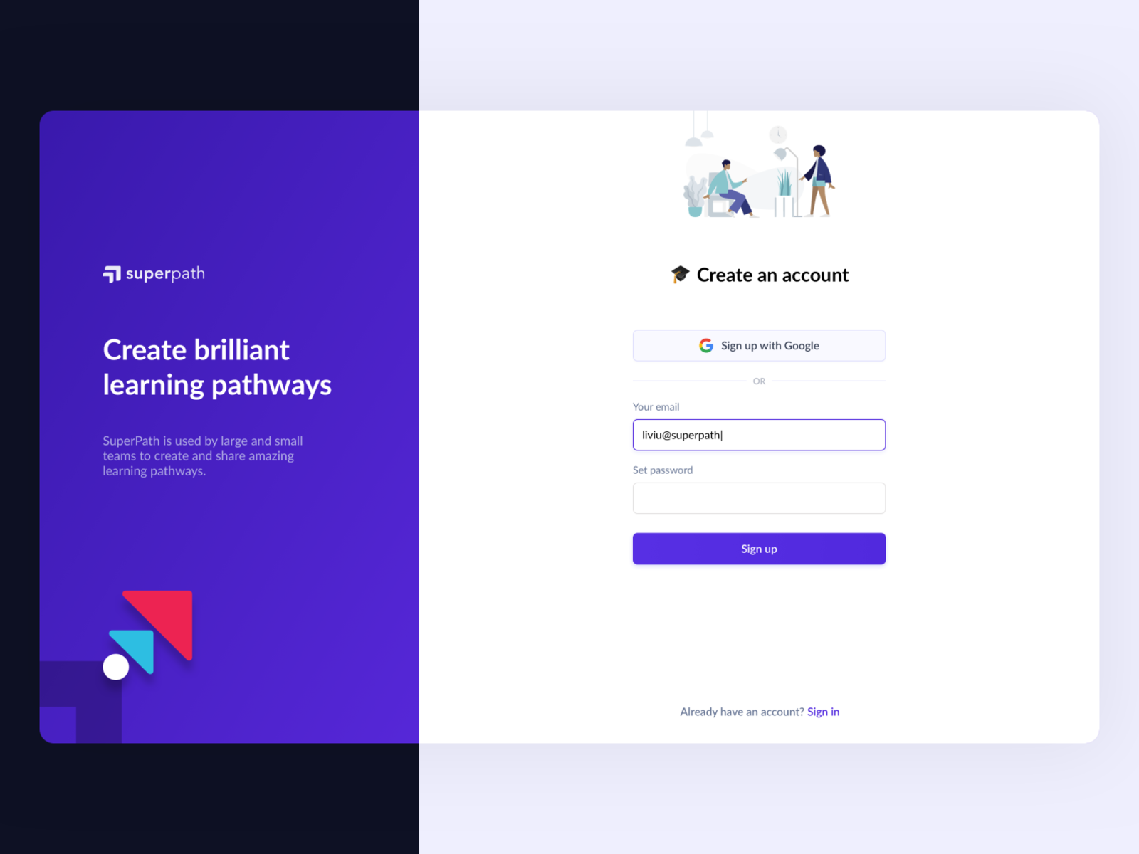 SuperPath - Create Account and Register Screen by Liviu Anghelina ...