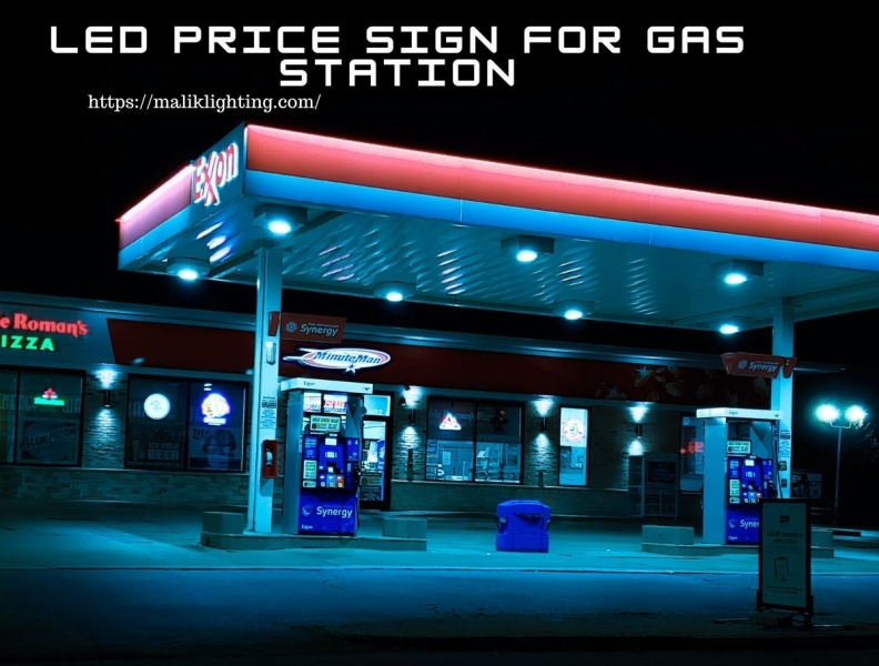 LED price sign for gas station by Article first source on Dribbble