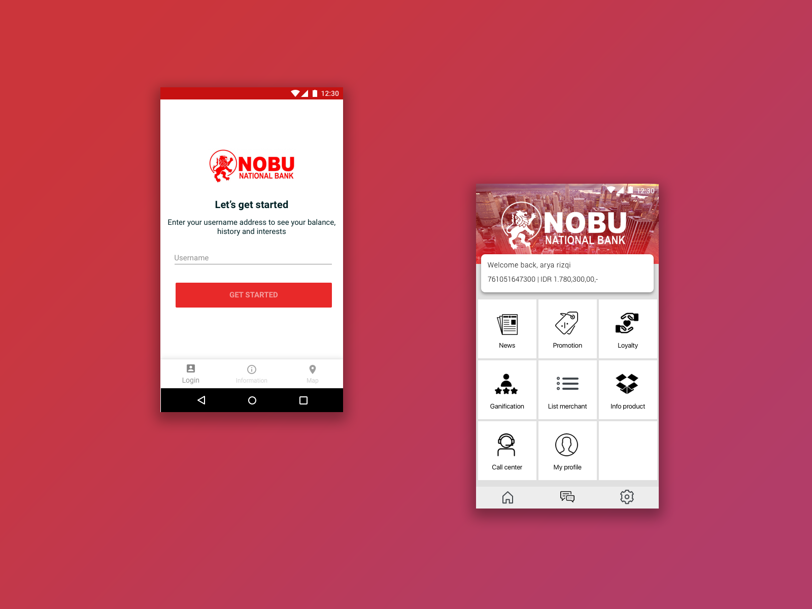 Nobu mobile banking (re-design) by Arya Rizqi on Dribbble
