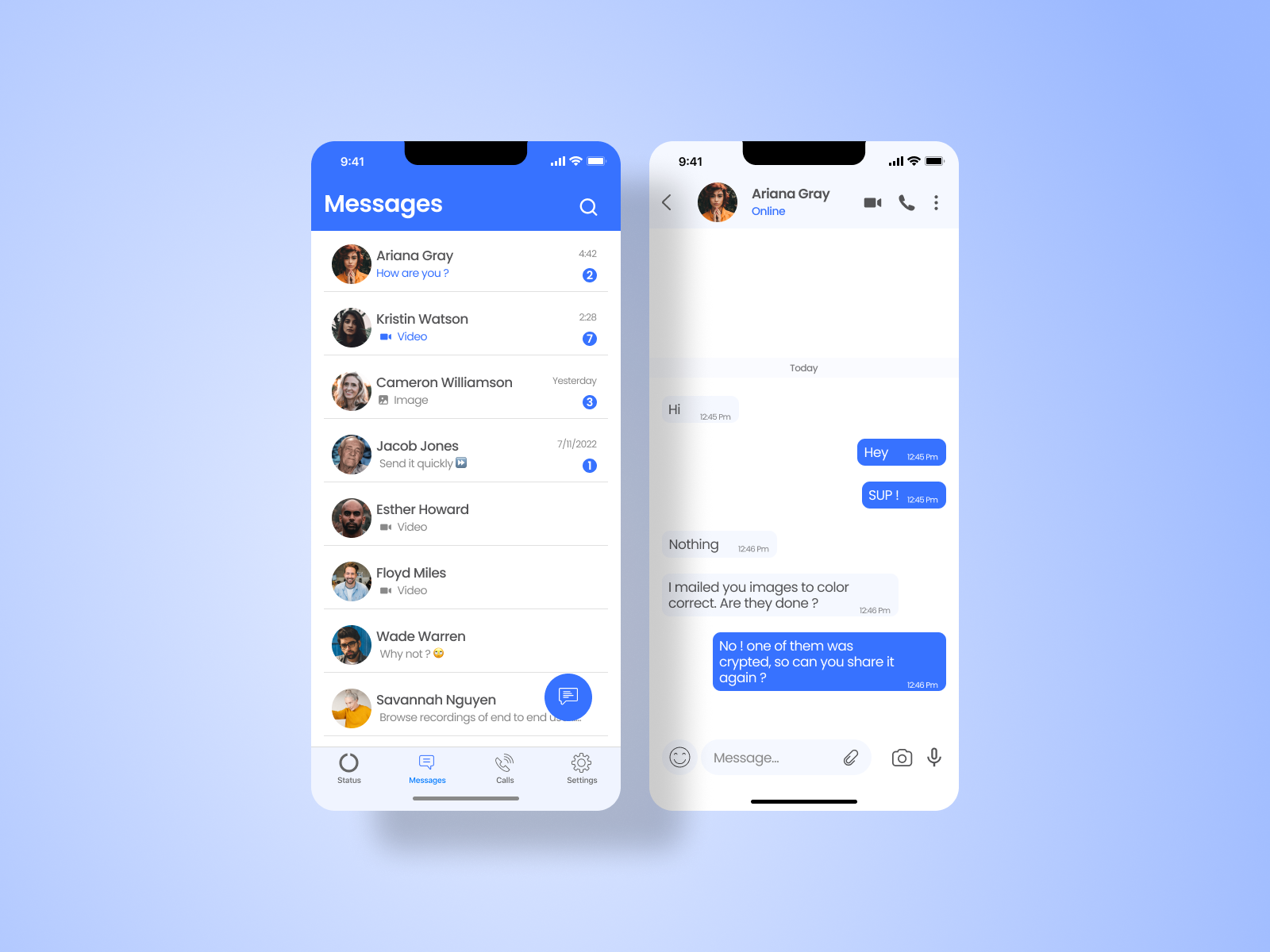 Plato Messaging & Calling app (4) by Apptix.io on Dribbble