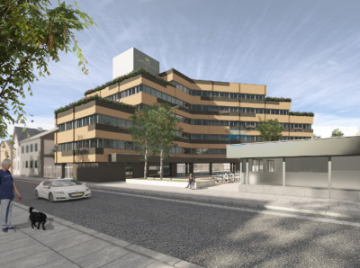 3D Render Exterior Complex Building by Wouter van Nierop on Dribbble
