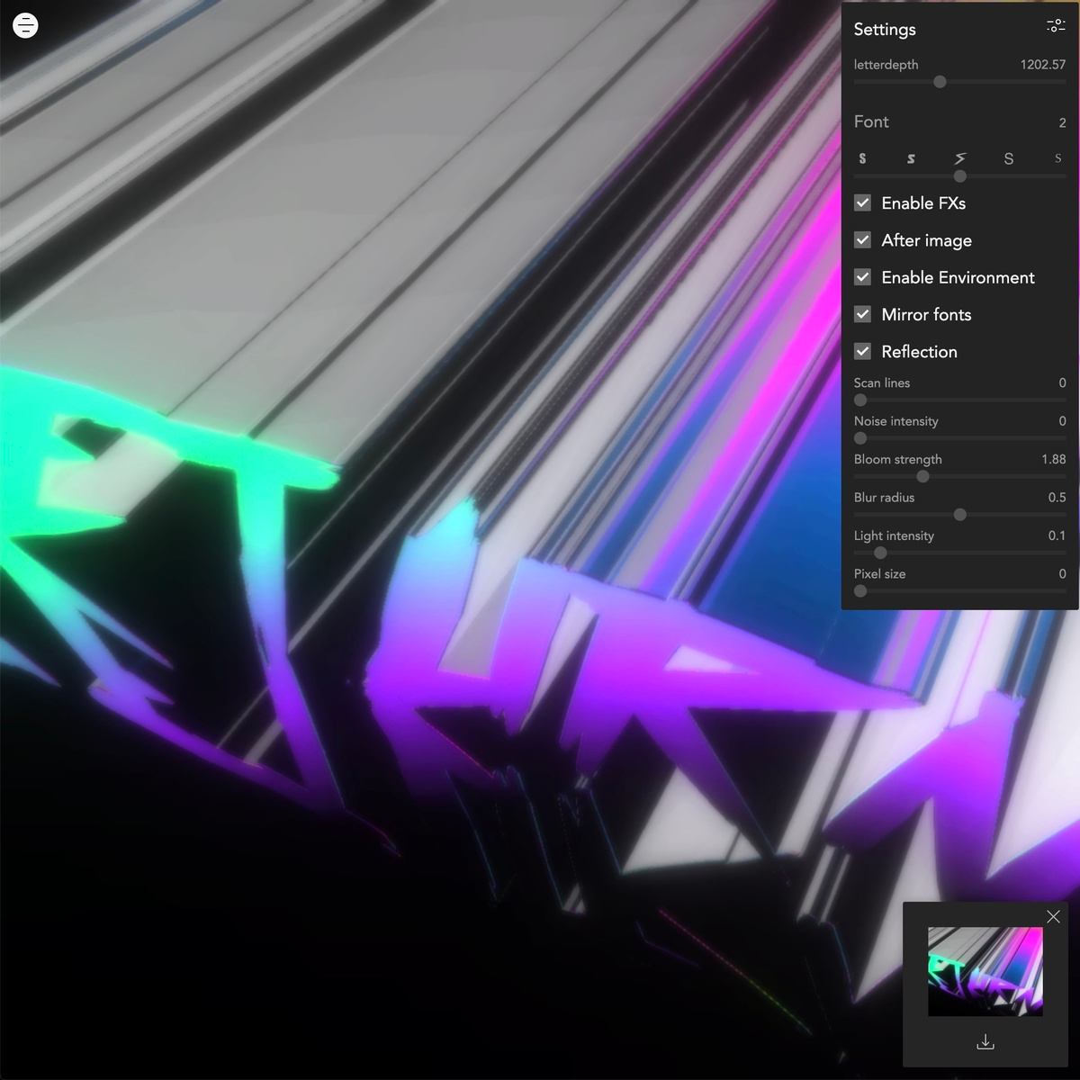 3D Type Editor by Niels Christian Konrad Nielsen on Dribbble