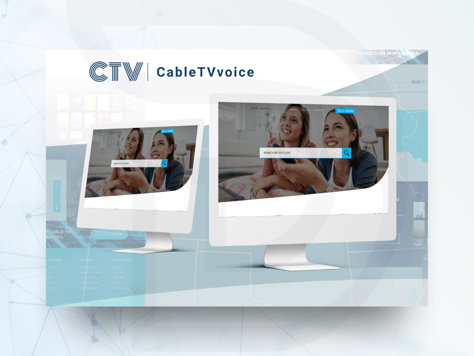 Website (Cable TV Voice) by Devinsta on Dribbble
