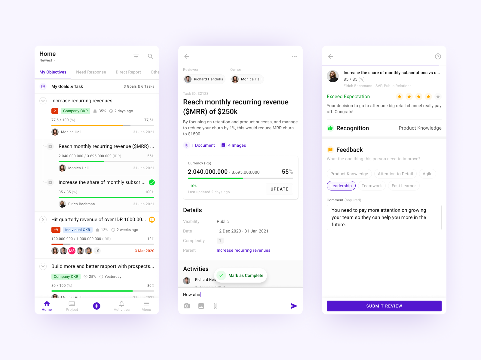 Happy5 exploration: Performance management app by Nico Ariesto Gilani ...