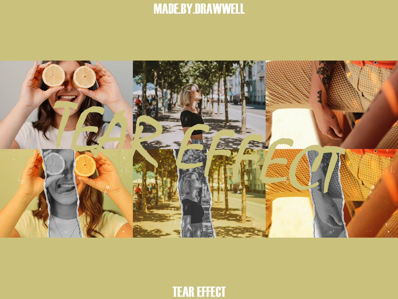 Photo Effect (tear) by SANG HEE LEE on Dribbble