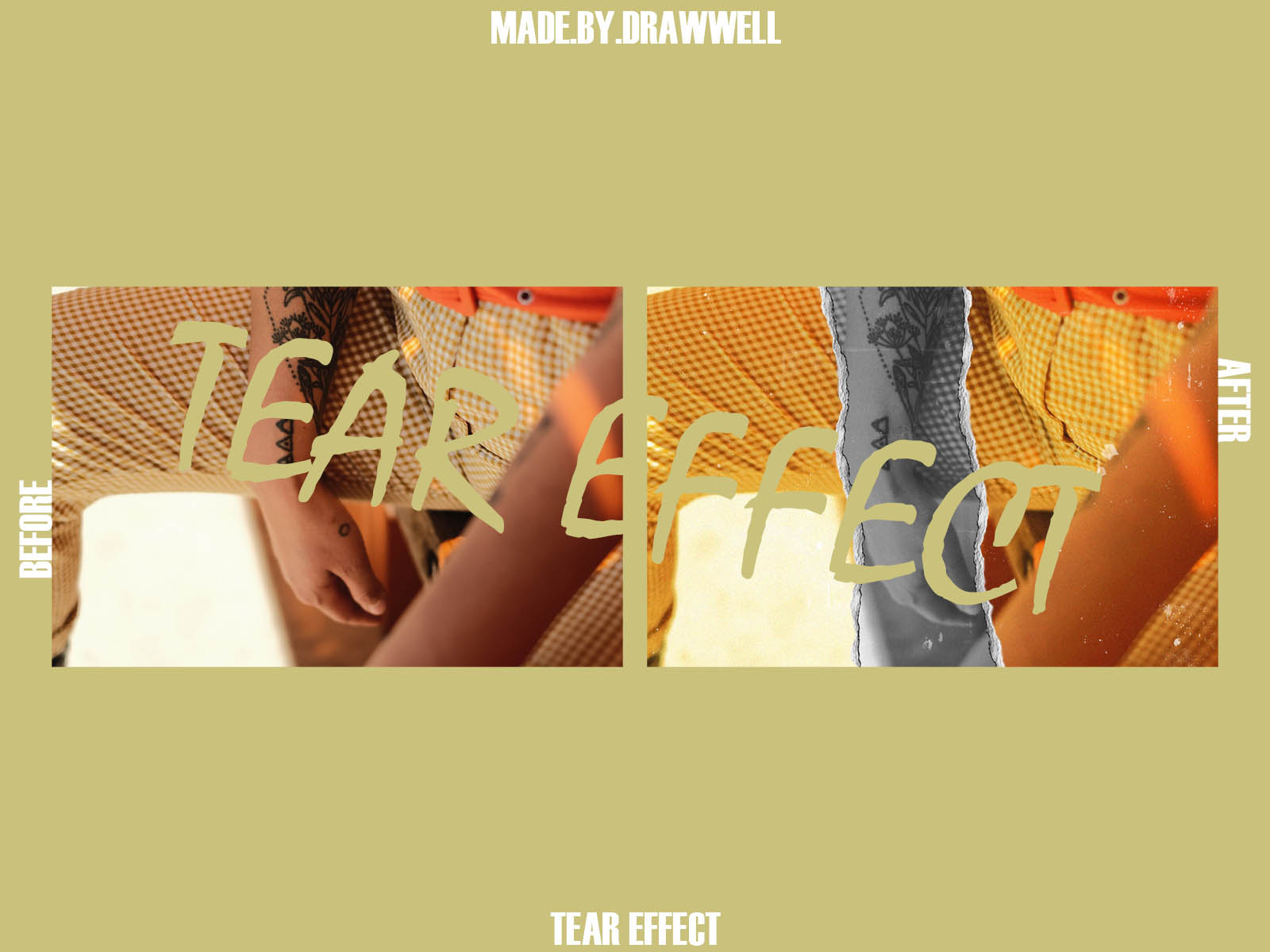 Photo Effect (tear) by SANG HEE LEE on Dribbble