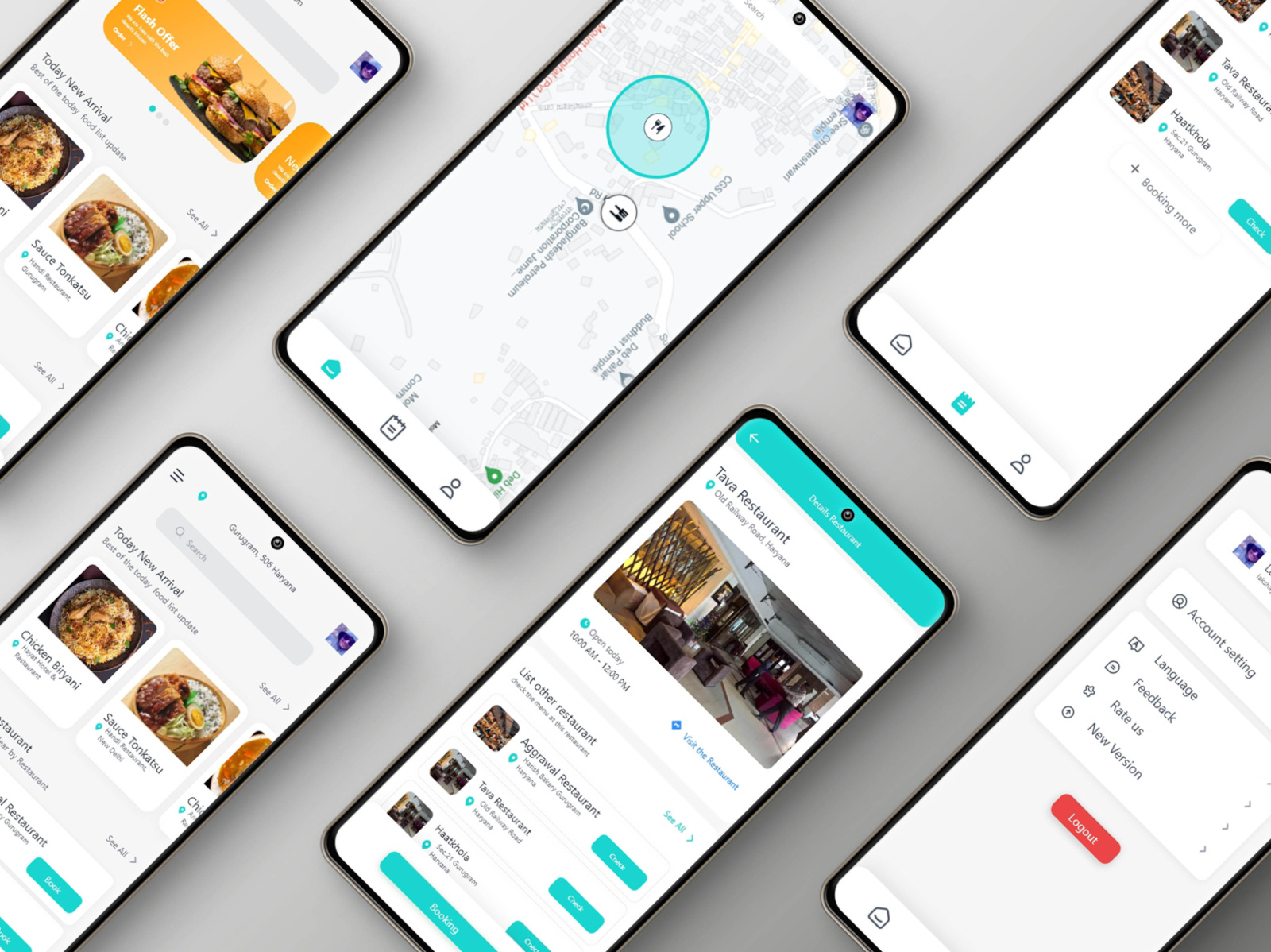Android food booking app UI by Lakshay Tanwer on Dribbble