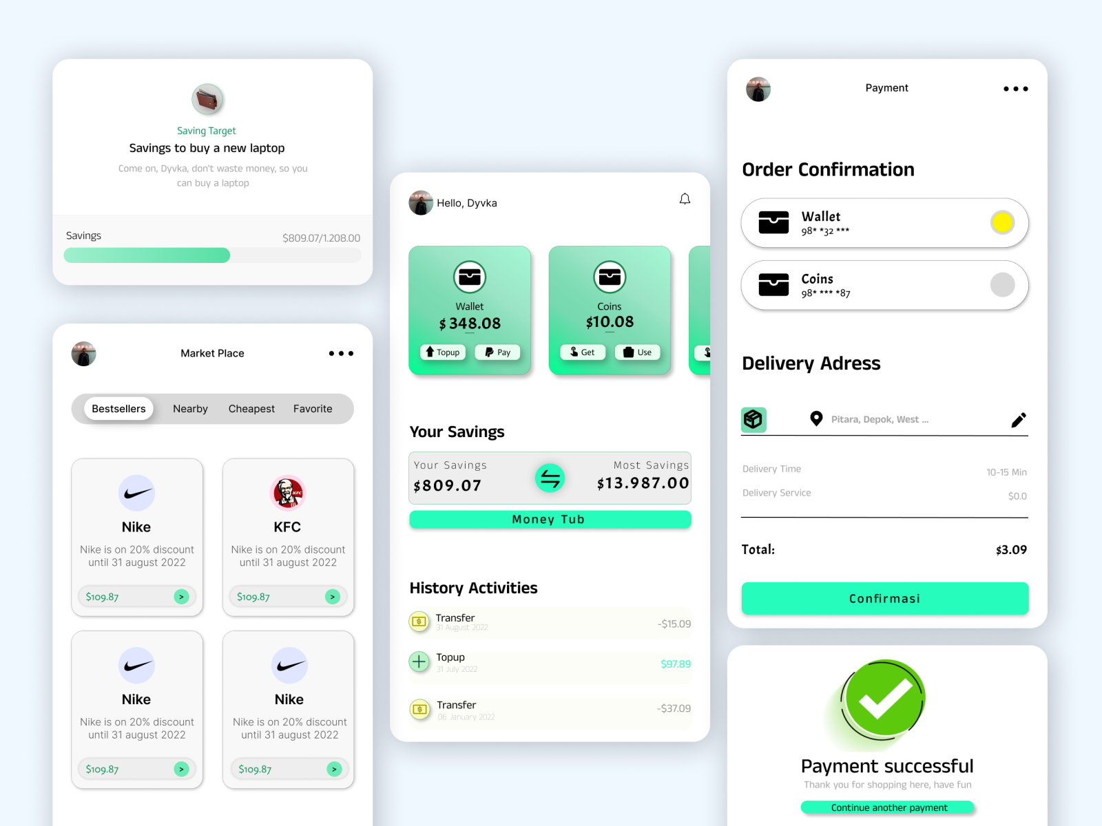 Payment - Mobile App by Rafif Dyvka on Dribbble
