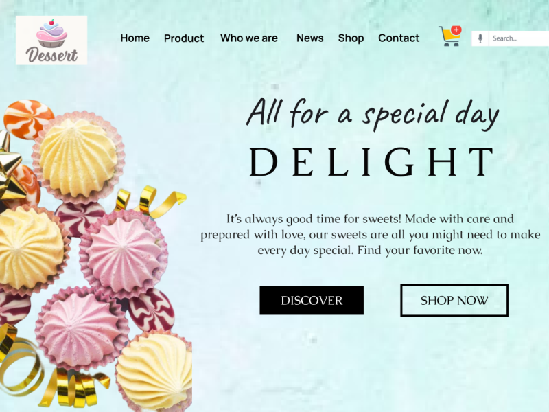 Bakery Website Landing Page UI Design by Akanksha Dubey on Dribbble