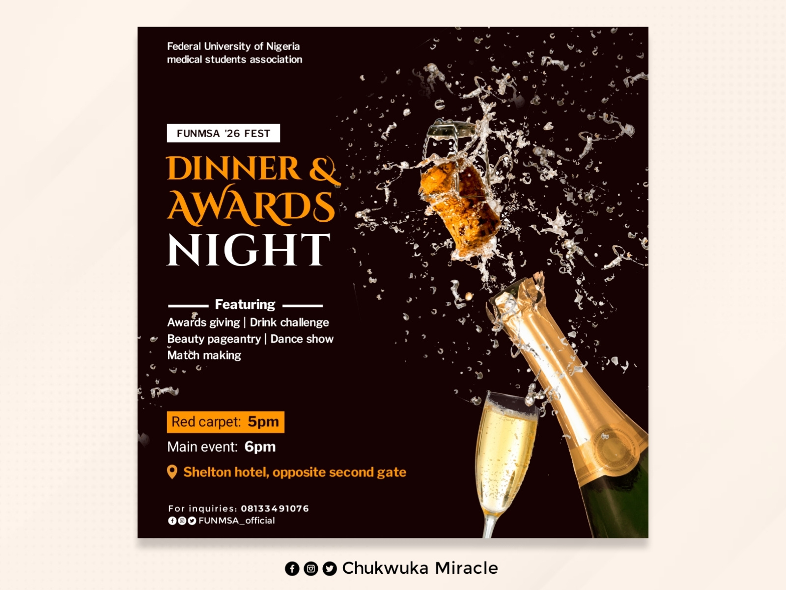 Flyer design by Chukwuka Miracle on Dribbble