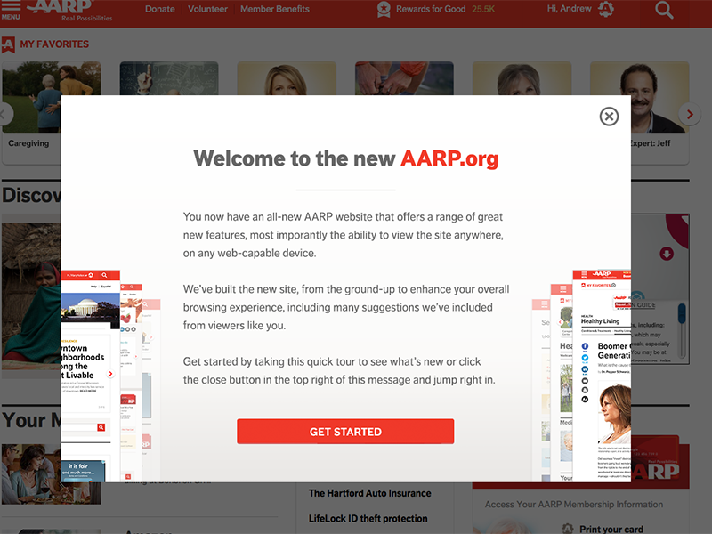 AARP Tour by Andrew Wilson on Dribbble